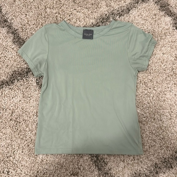 Olivia Rae | Tops | Olivia Rae New York Sage Green Cute Top Lightly ...